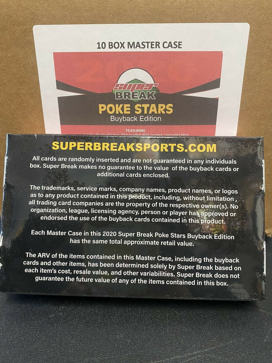 POKEMON TCG 2020 SUPER BREAK POKE STARS Buyback Pokemon Edition Factor ...
