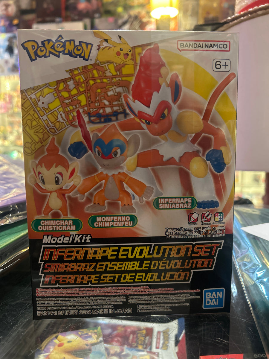 Bandai Hobby Pokemon Infernape Evolution Set Plastic Model Kits – Toy ...