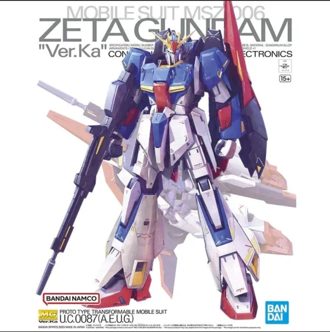 MG Zeta Gundam Ver. KA 1/100 Model Kit Bandai Hobby – Toy Mandala